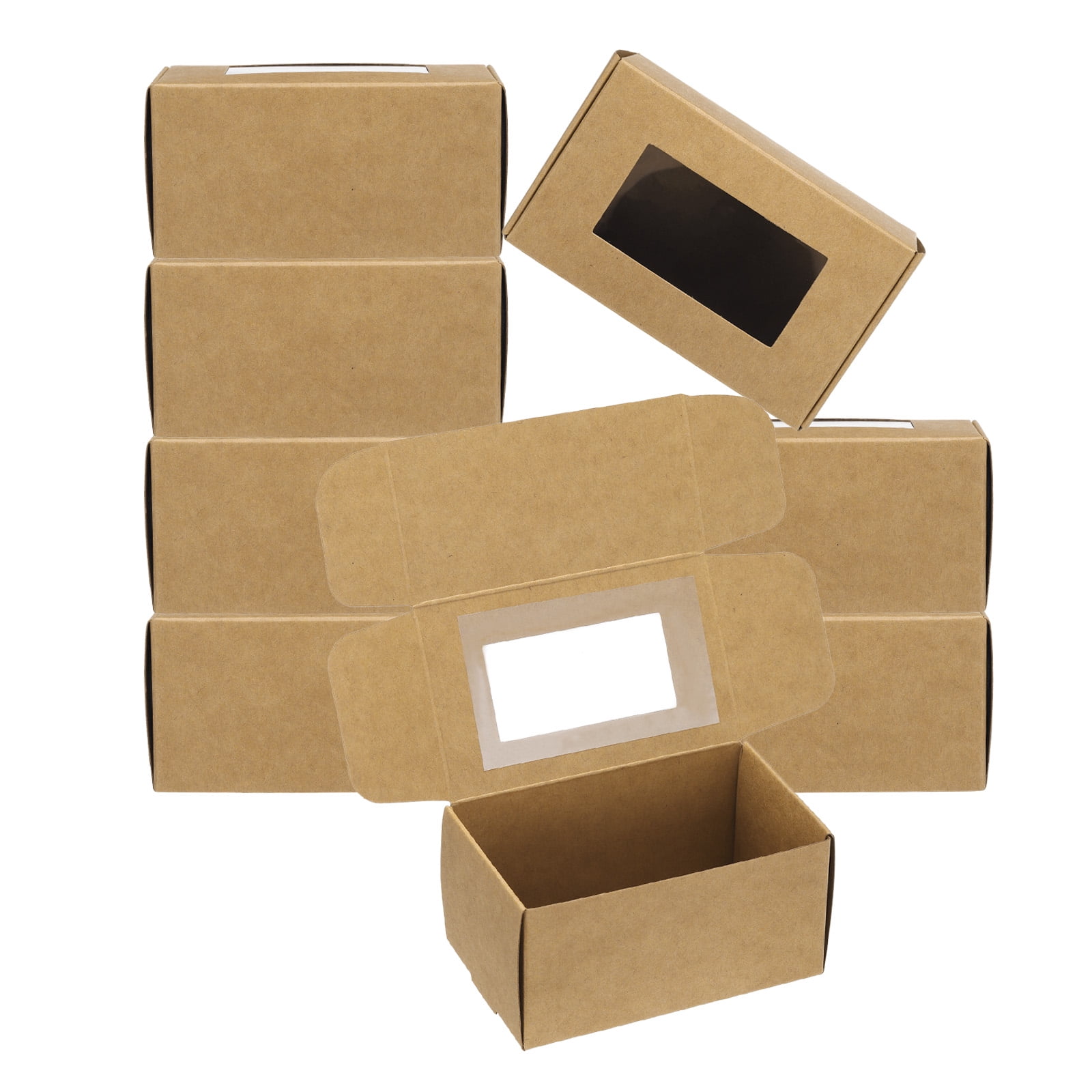 Uxcell 3.9"x2.4"x2" Paper Soap Box with Window, 20 Pack Soap Boxes ...