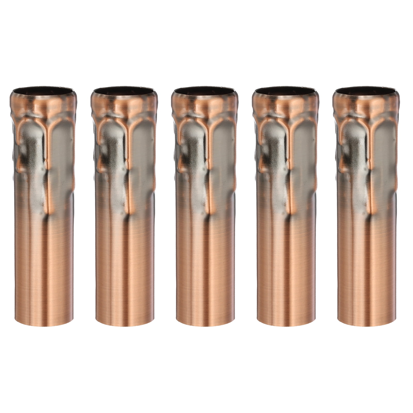 Uxcell 3.94" Tall Candle Covers Sleeves, 5 Pcs Metal E14 Chandelier ...