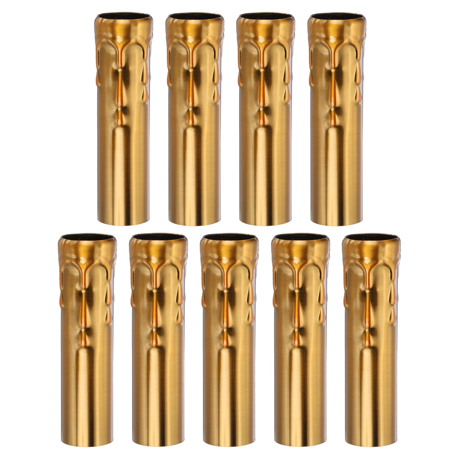 Uxcell 3.94" Tall Candle Covers Sleeves, 9 Pcs Metal E14 Chandelier ...