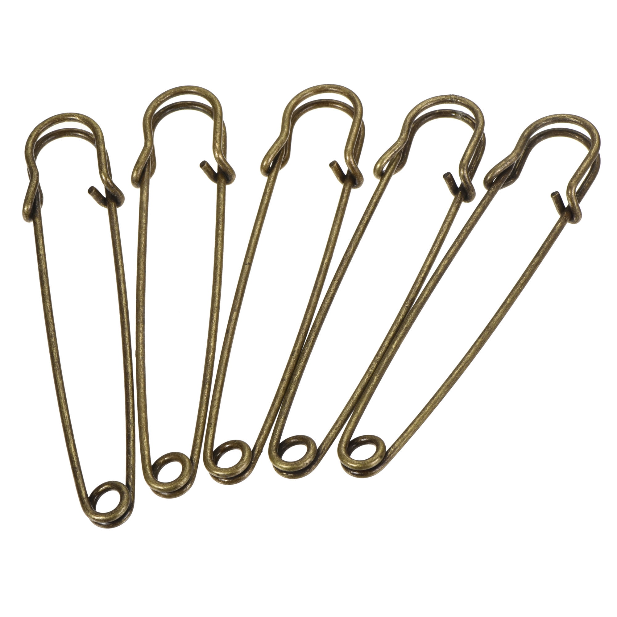 Uxcell 3.94 inch Large Metal Sewing Pins Safety Pins for Office Home ...