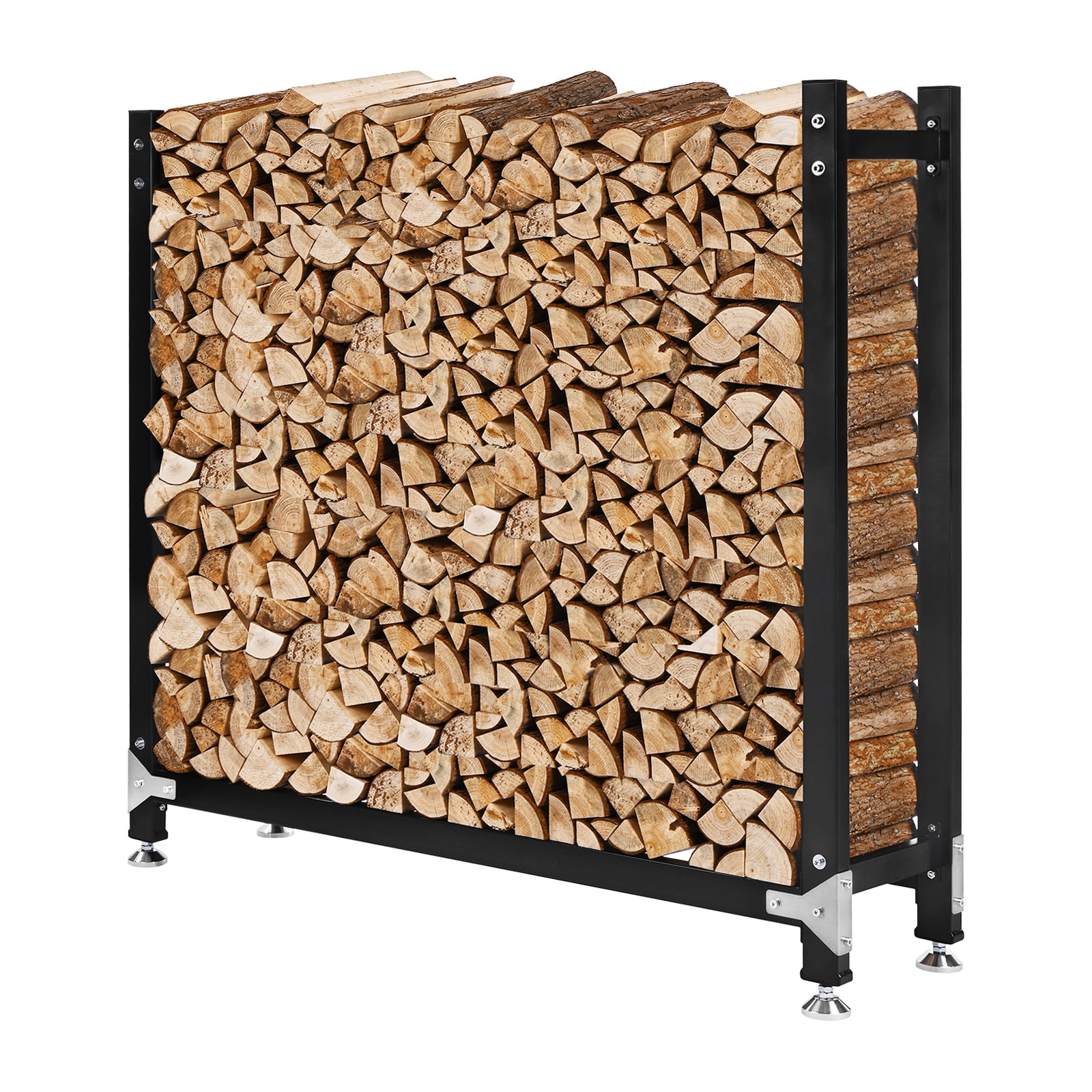 Uxcell 3.94ft Firewood Rack Outdoor, Wood Rack with Upgrade Reinforced ...