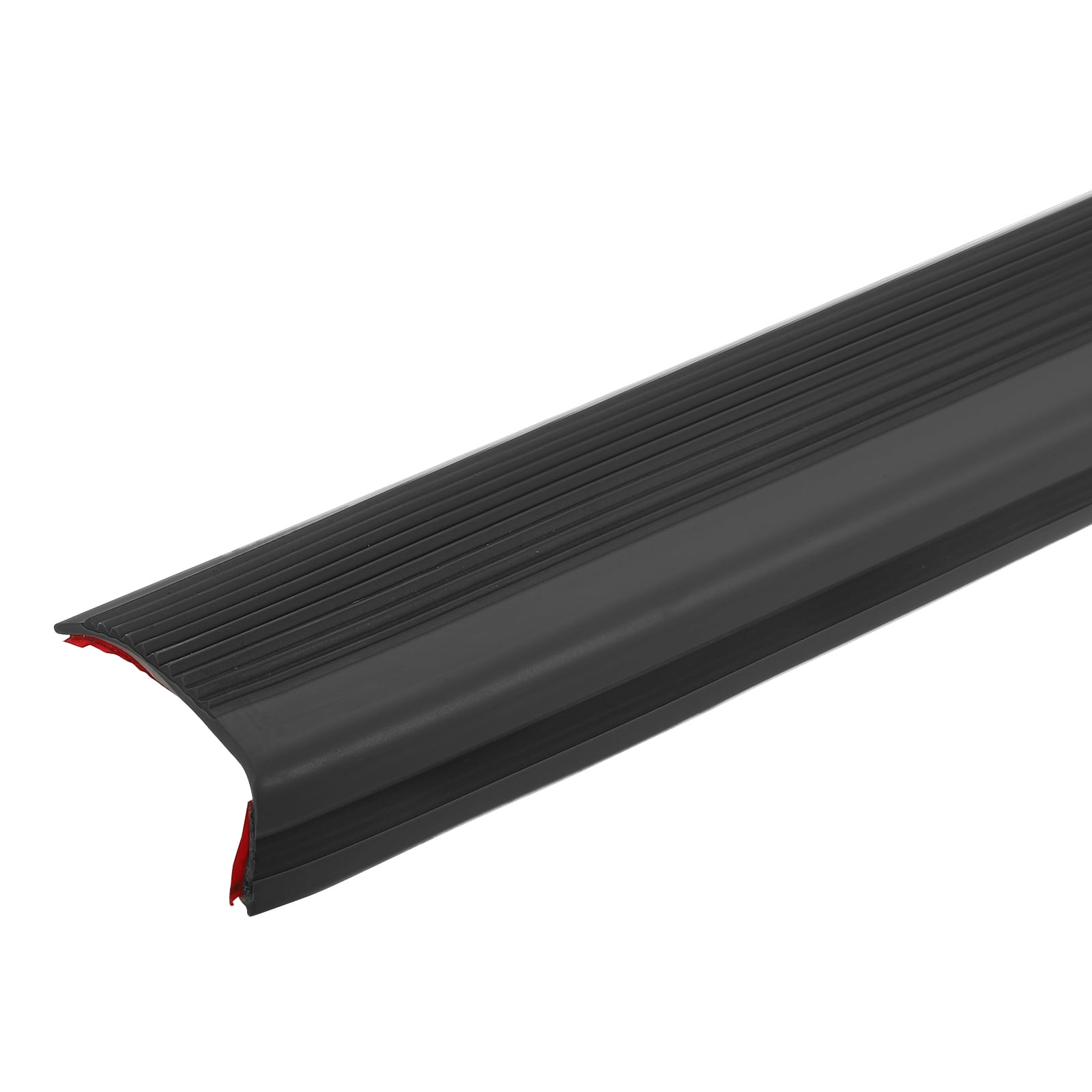 Uxcell 3.9Ft Stair Nosing, 5cm PVC L Shape Step Edges Protector, Black ...