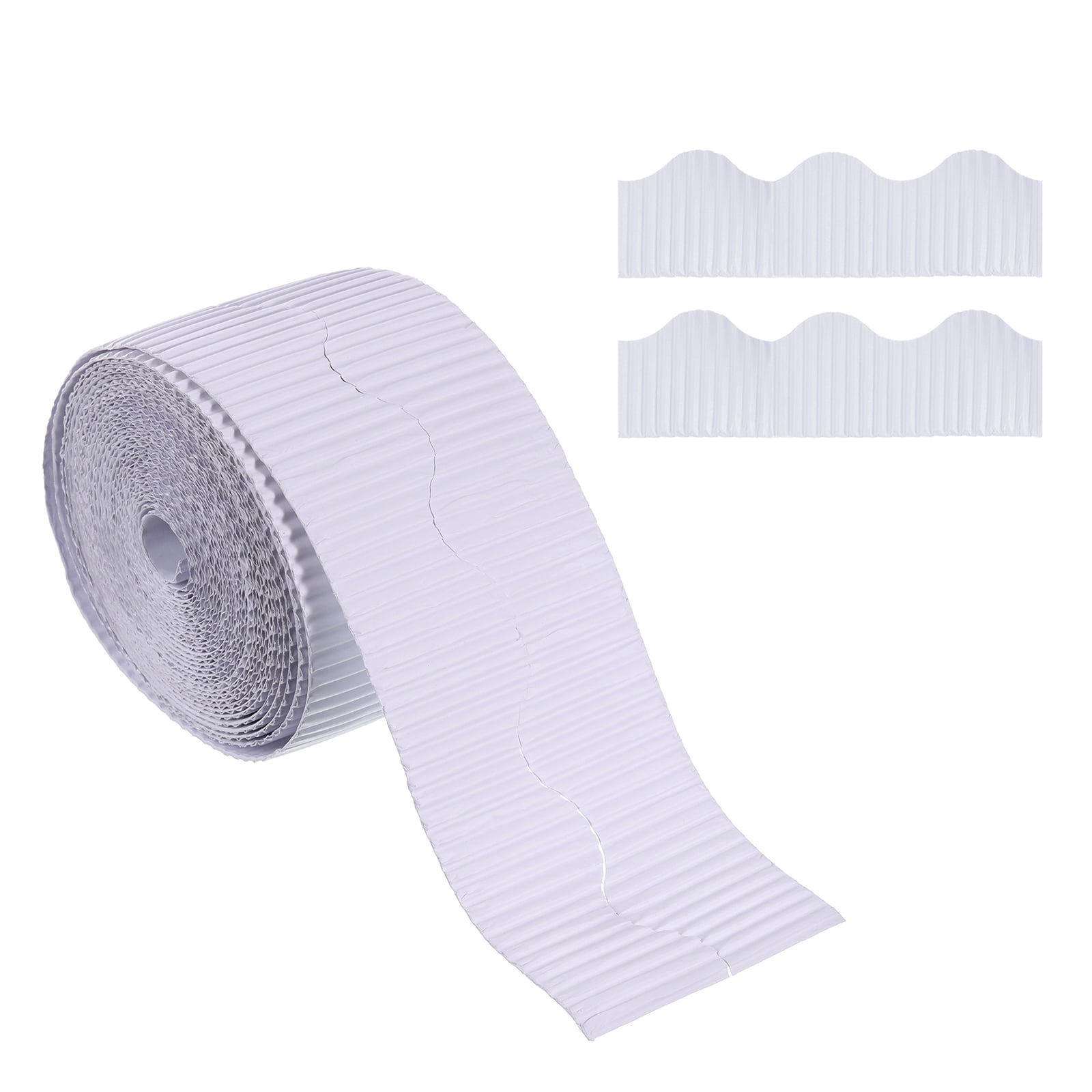 Uxcell 3.9inch x 49.2ftBulletin Board Border Scalloped Trim Paper for ...