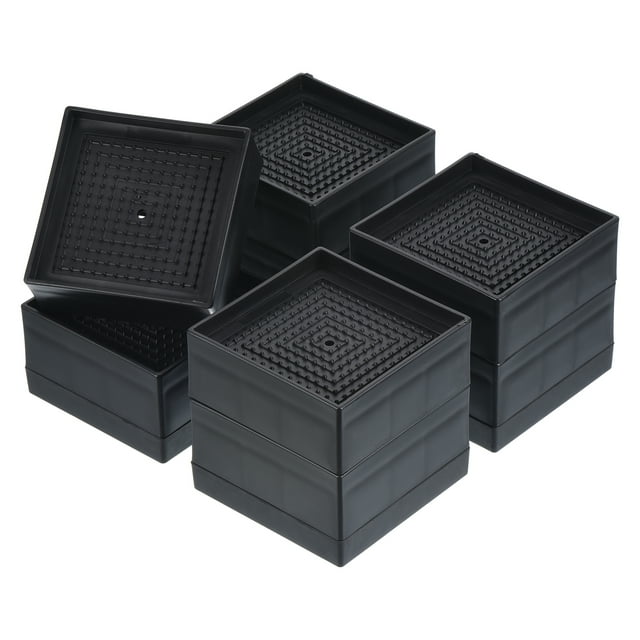 Uxcell 3" Bed Risers Furniture Risers Bed Lifters Couch Desk Sofa Table ...