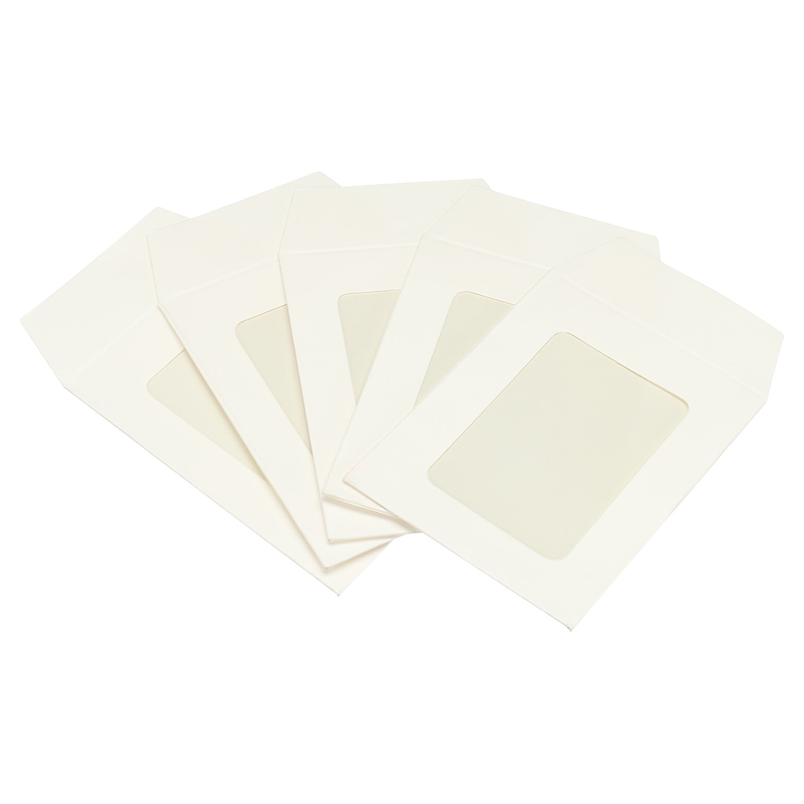 Uxcell 3'' Clear Single Sided Mailing Photos Full Face Window Envelopes ...
