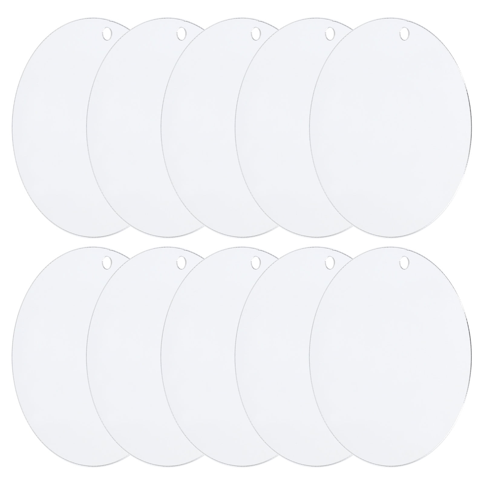 Uxcell 3" Dia. Acrylic Circles Round Clear Plastic Sheet Cake Disk ...