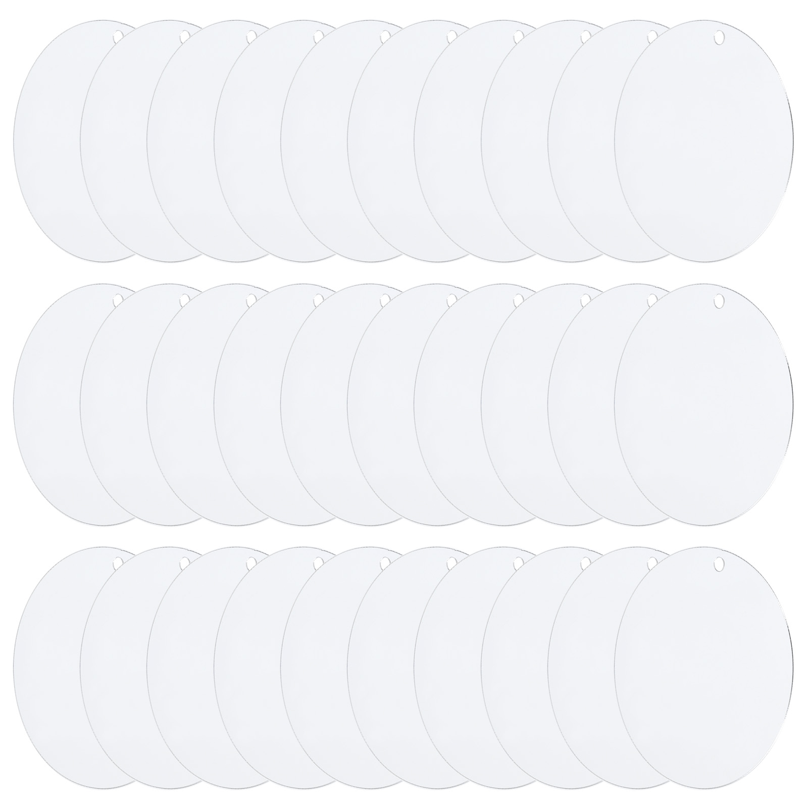 Uxcell 3" Dia. Acrylic Circles Round Clear Plastic Sheet Cake Disk ...