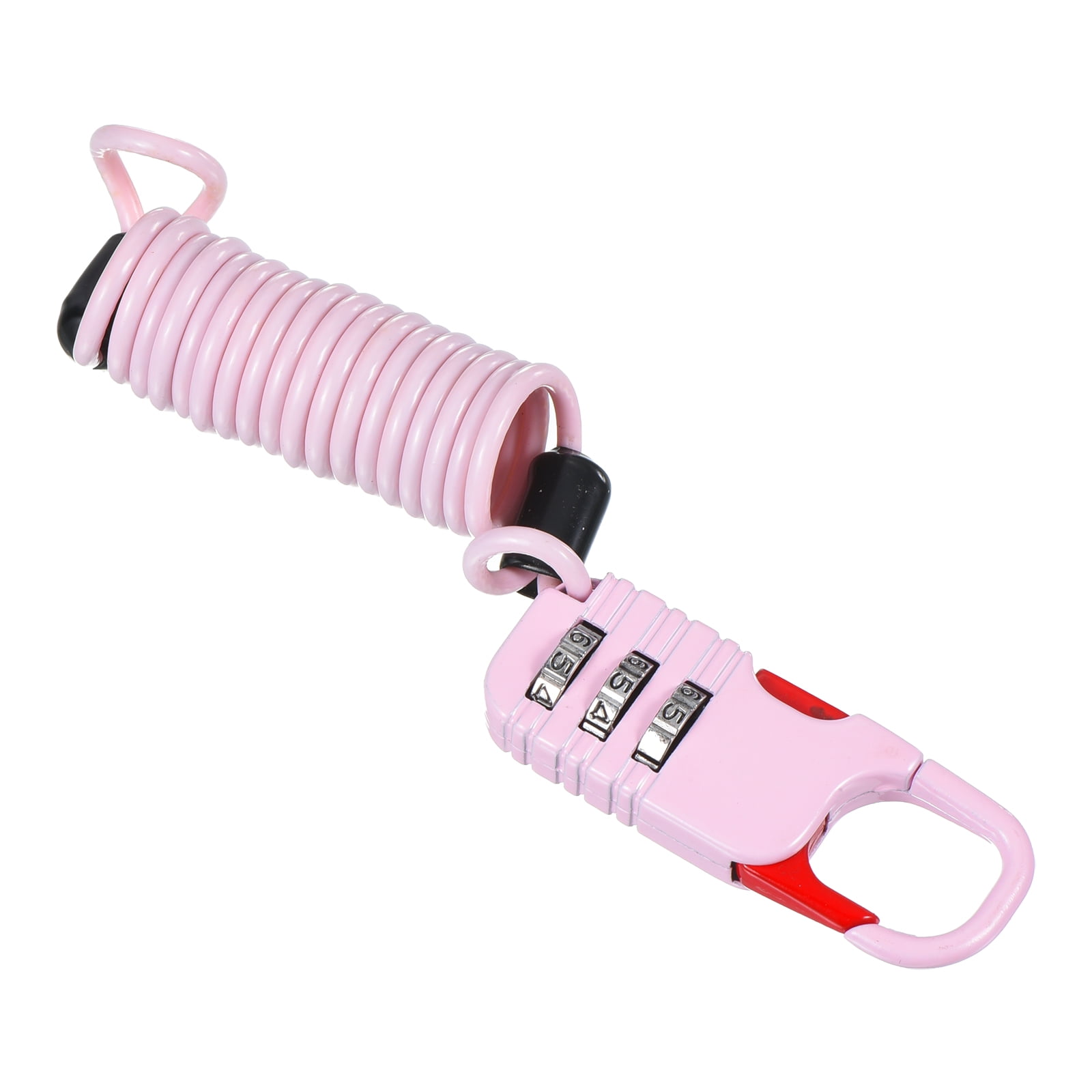 Uxcell 3 Digit Combination Lock with 3.3Ft Security Spring Cable Bike ...