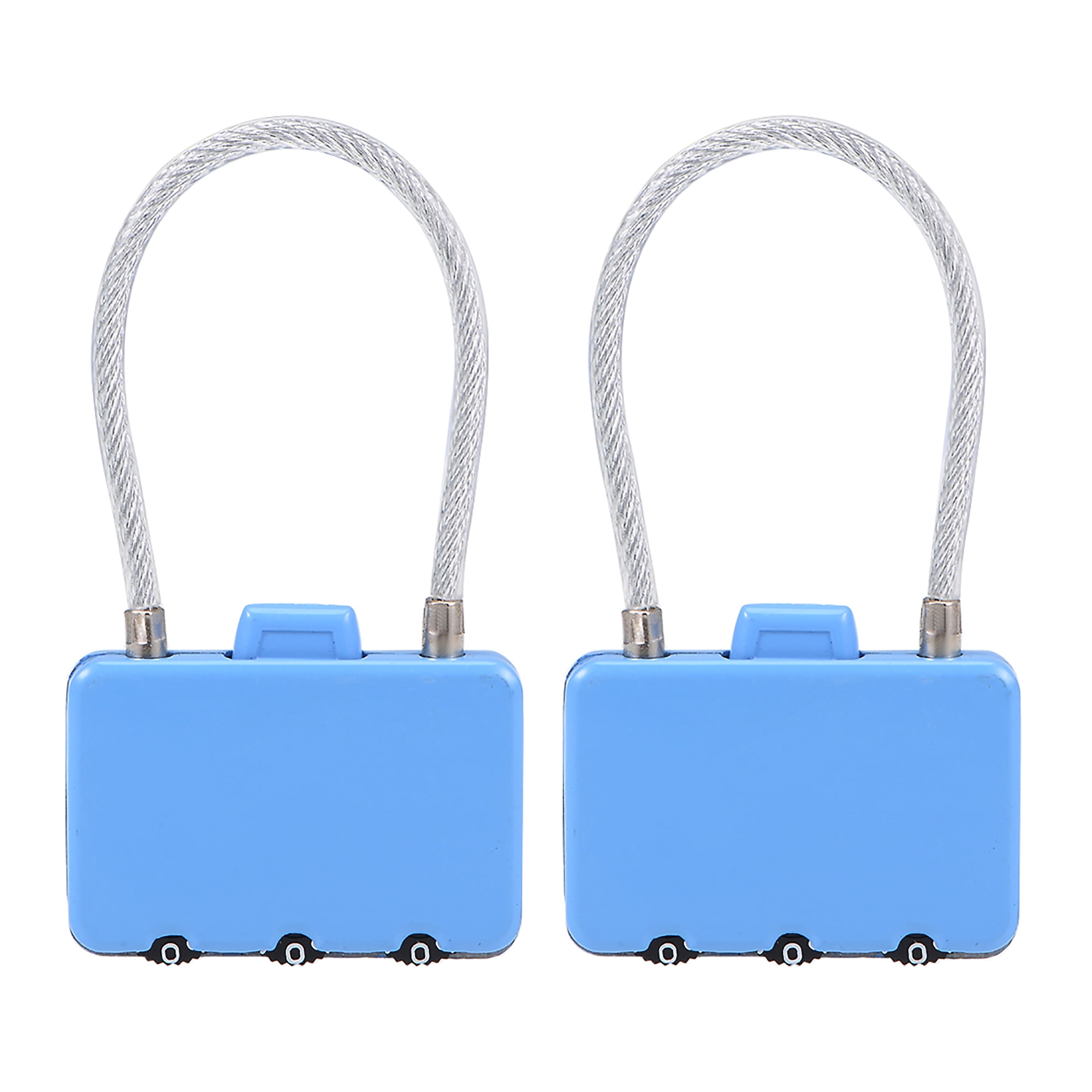 Uxcell 3 Digit Combination Padlock 0.12'’ Wire Shackle Luggage Code ...