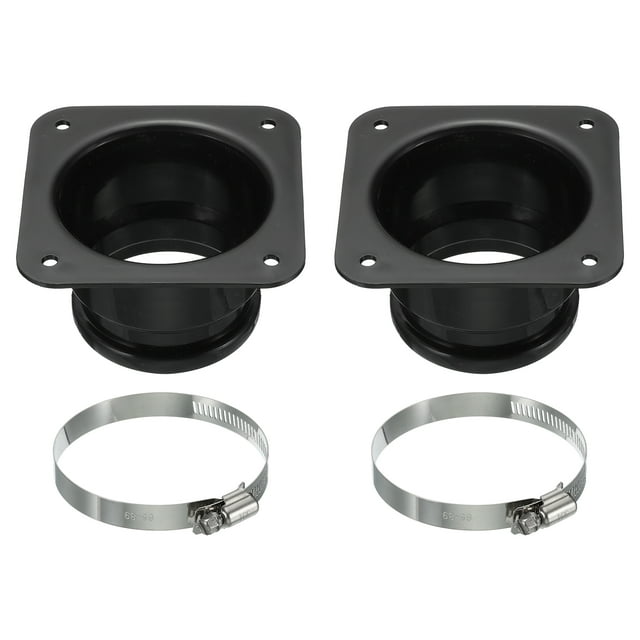 Uxcell 3" Duct Connector Flange 2 Pcs Dryer Vent Square to Round with ...