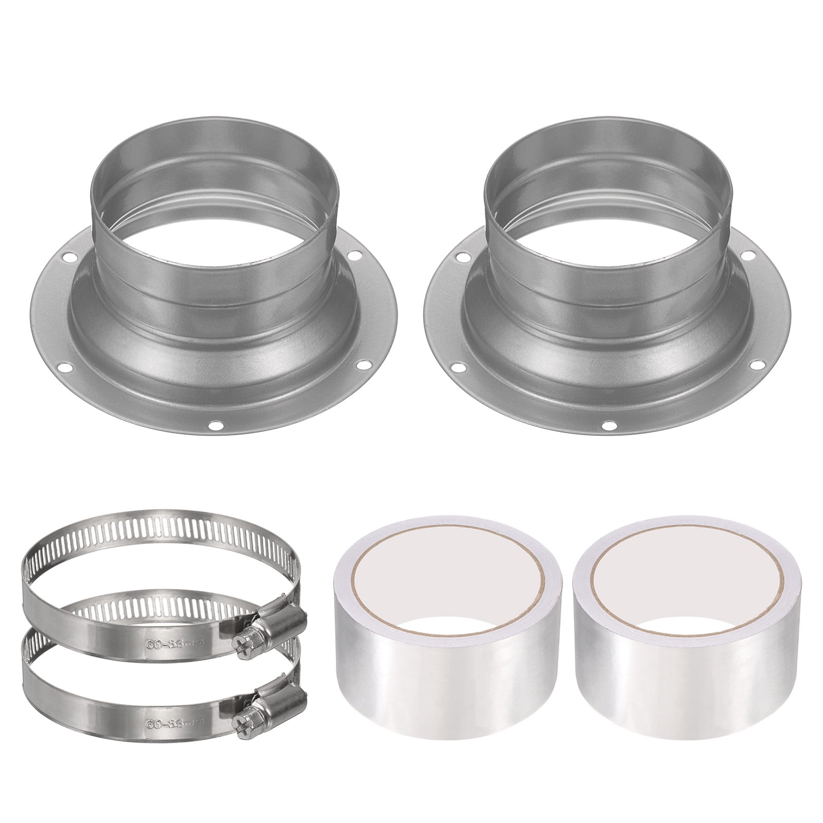 Uxcell 3" Duct Connector Flange, 2Pack Metal Interface Duct Connector ...