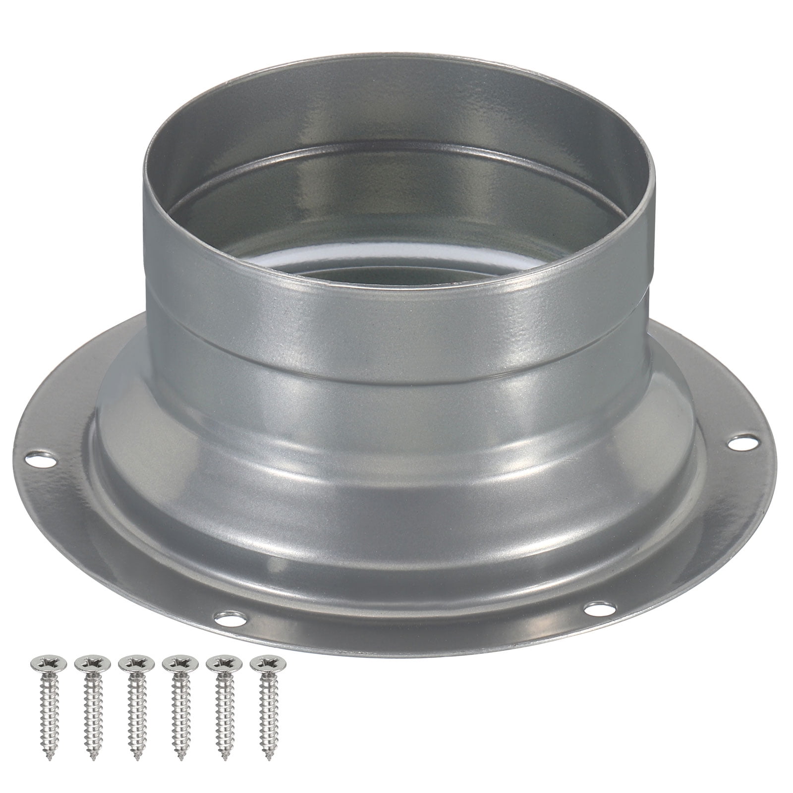 Uxcell 3" Duct Connector Flange Metal Exhaust Inlet Outlet Duct ...
