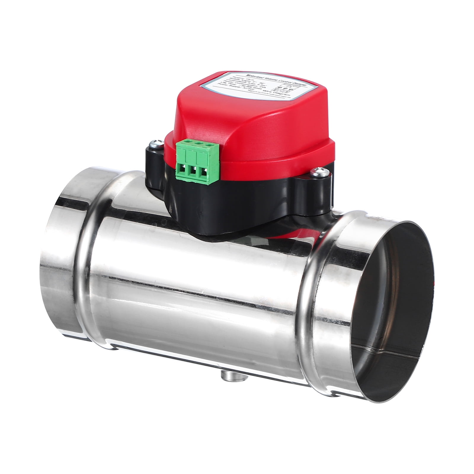 Uxcell 3" Duct Damper, Stainless Steel Motorized Adjustable HVAC Volume ...