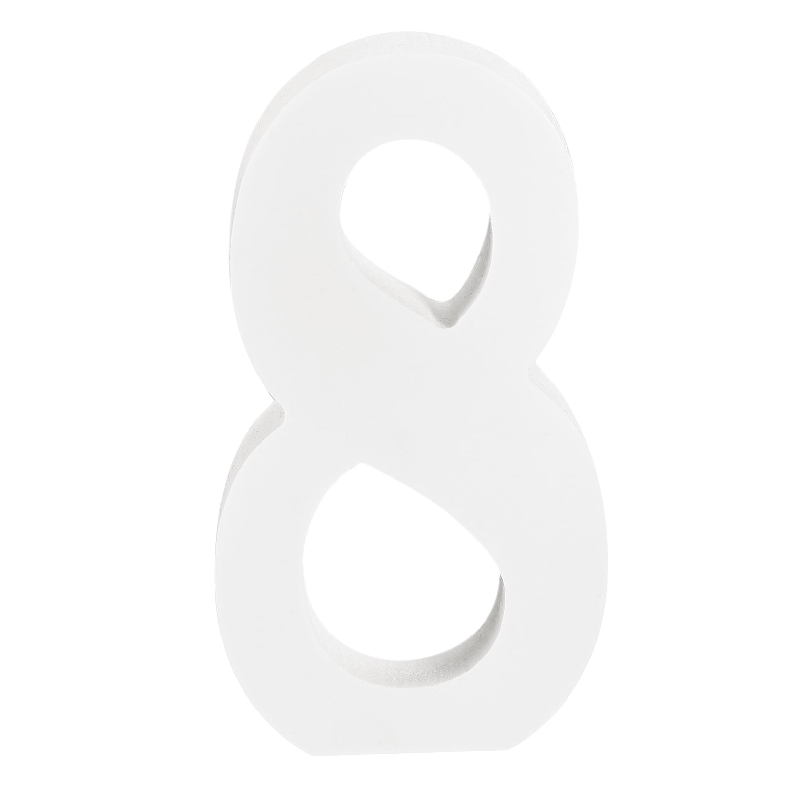 Uxcell 3 Inch Blank Wood Number 8 Wood Slices Sign Board for DIY ...