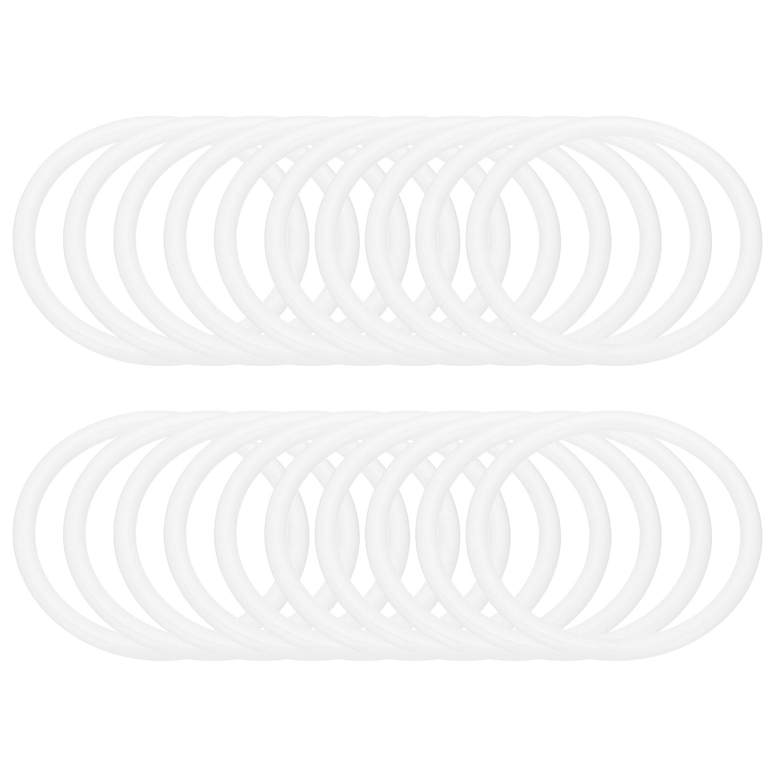 Uxcell 3 Inch Dream Catcher Rings, 20 Pcs Plastic Macrame Wreath Floral ...