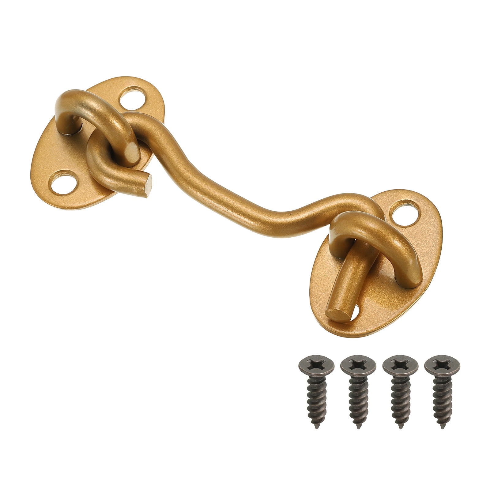 Uxcell 3 Inch Hook Eye Latch, Carbon Steel Privacy Hook and Eye Latch ...