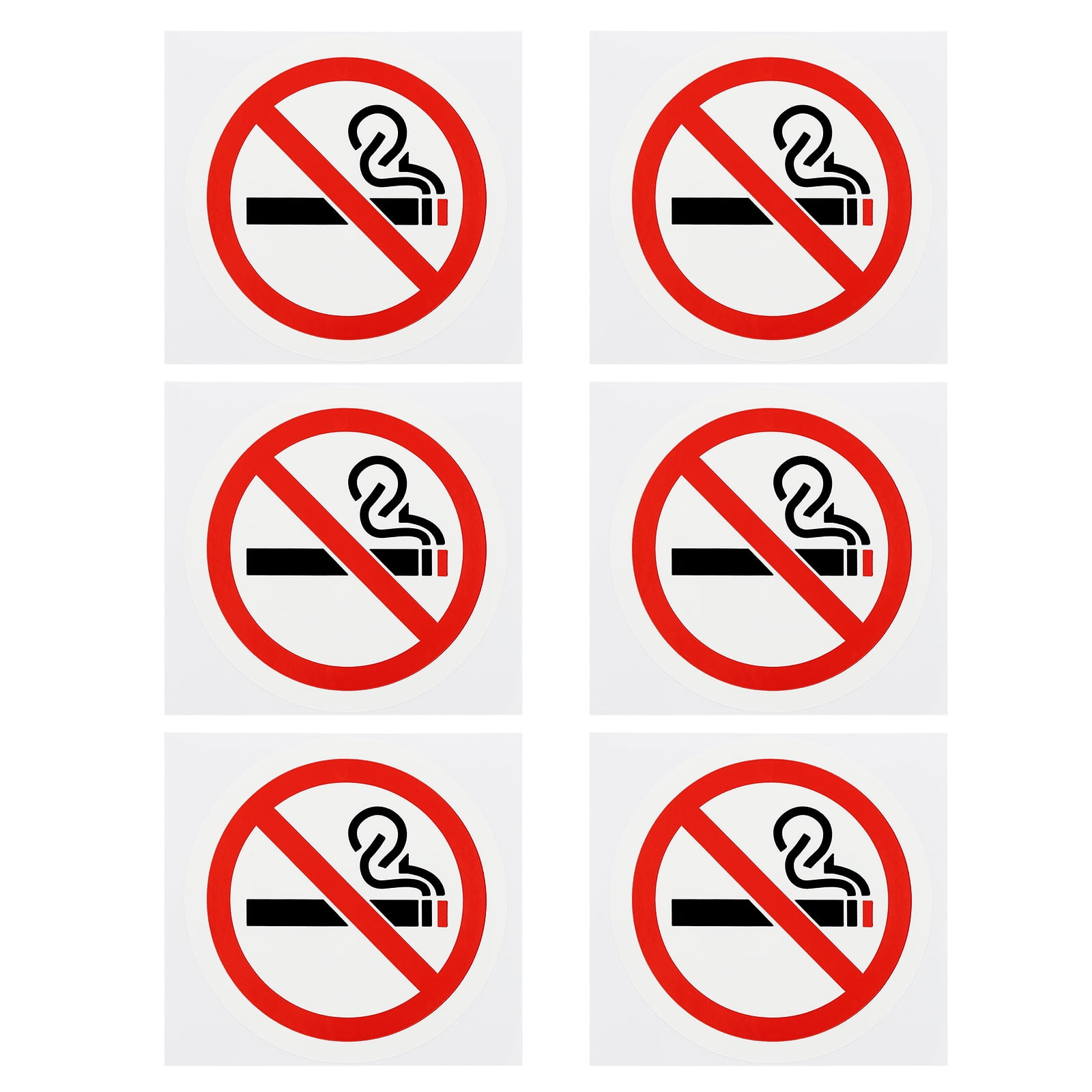Uxcell 3 Inch No Smoking Sign Sticker, Vinyl No Smoking Labels Adhesive ...