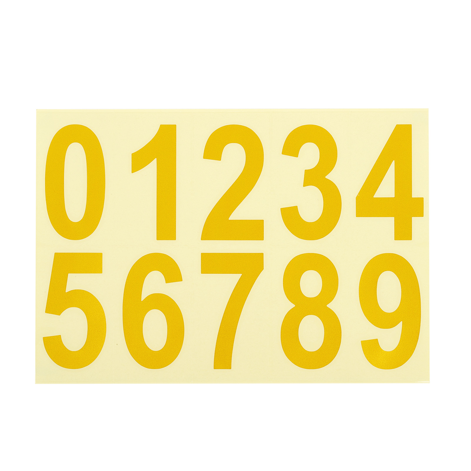 Uxcell 3 Inch Reflective Mailbox Number Sticker Decal Die Cut Classic ...