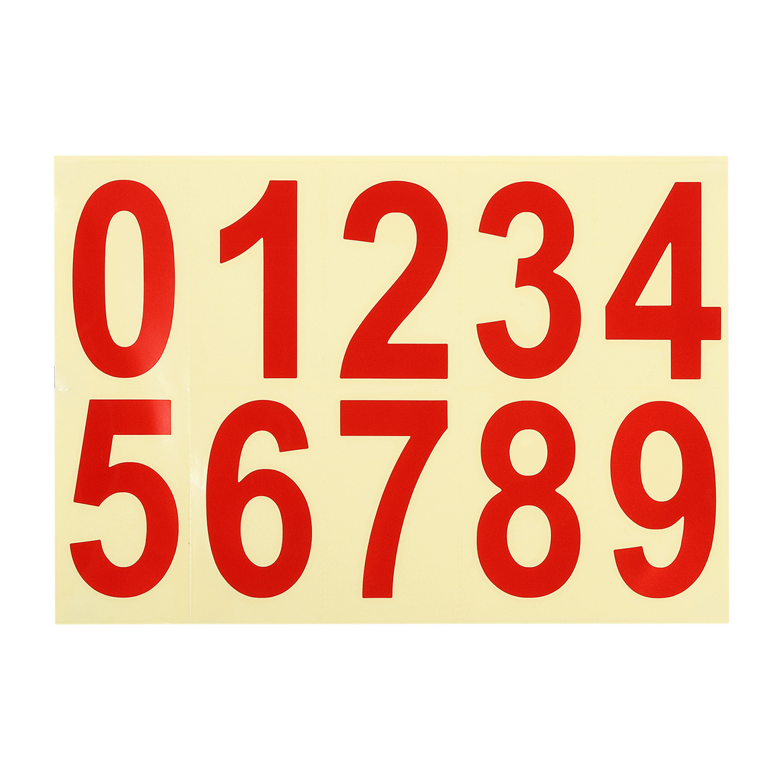 Uxcell 3 Inch Reflective Mailbox Number Sticker Decal Die Cut Classic ...