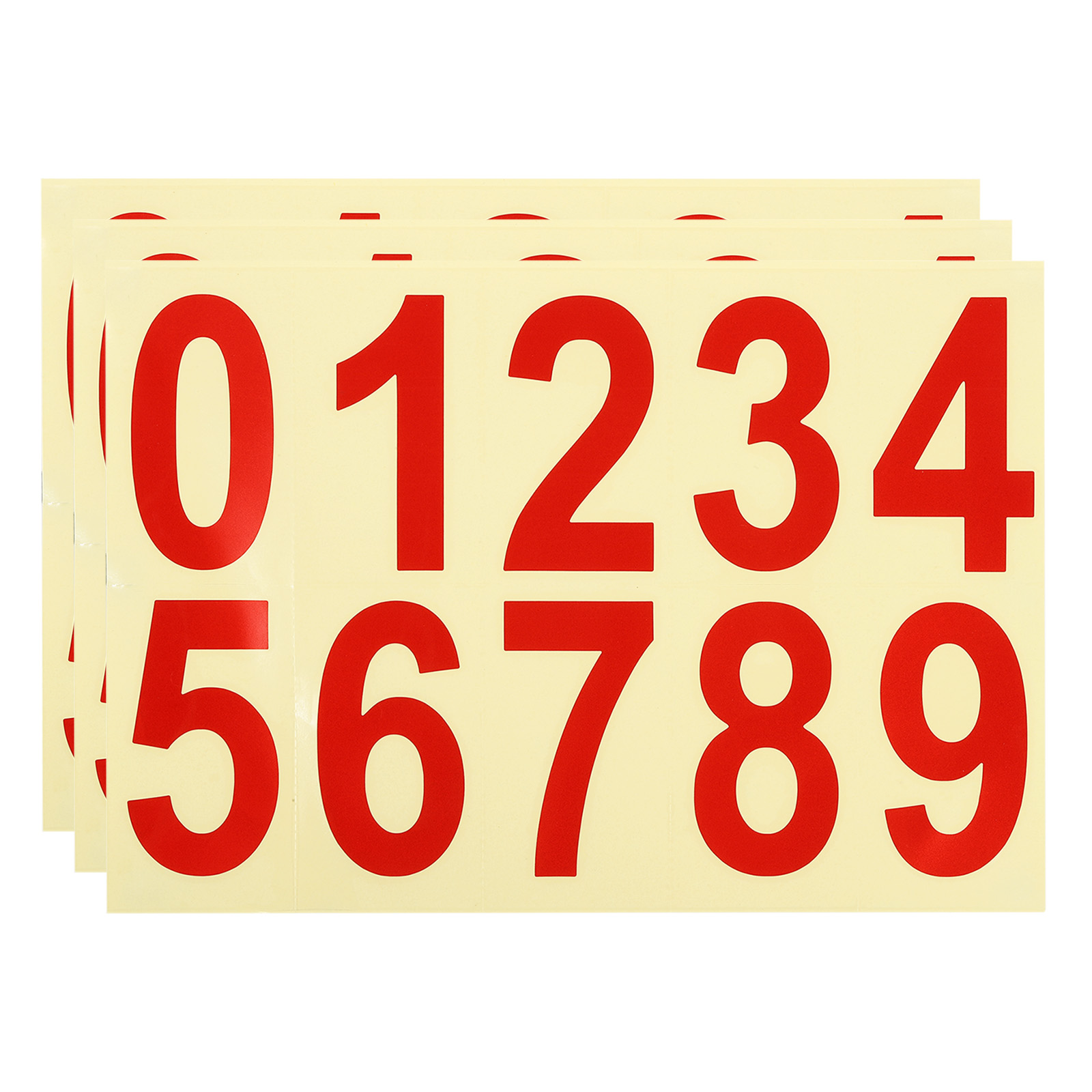 Uxcell 3 Inch Reflective Mailbox Number Sticker Decal Die Cut Classic ...