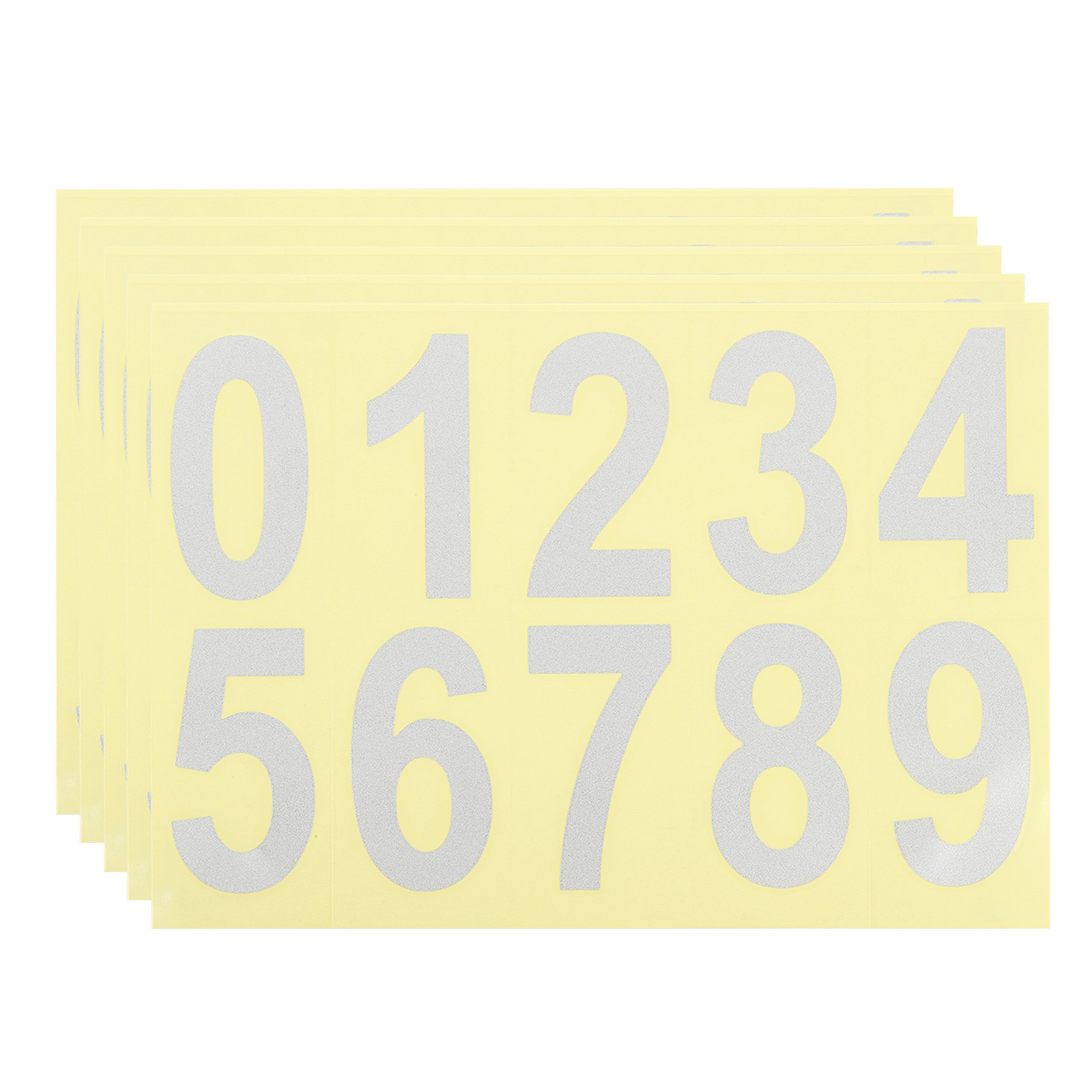 Uxcell 3 Inch Reflective Mailbox Number Sticker Decal Die Cut Classic ...