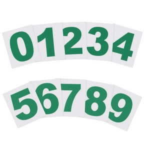 Reflective Numbers Stickers