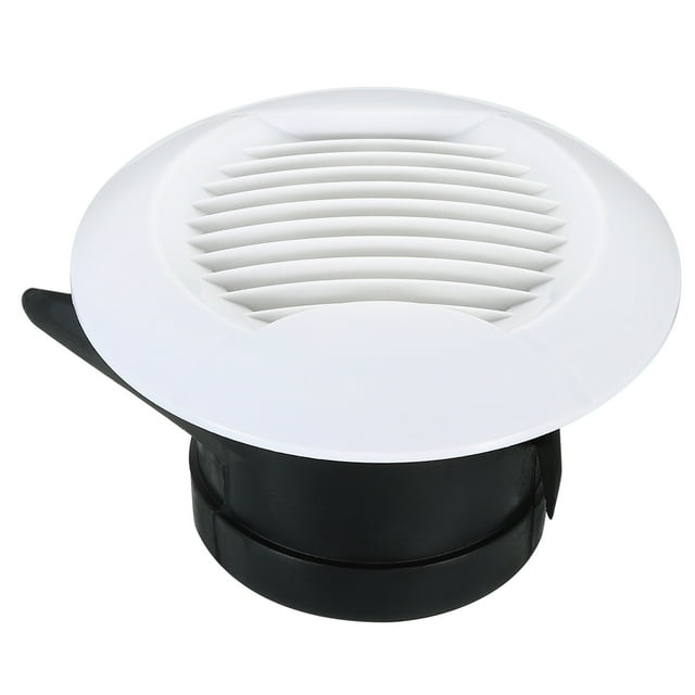 Uxcell 3 Inch Round Air Vent, Ceiling Diffuser Grill Cover ABS Louver ...