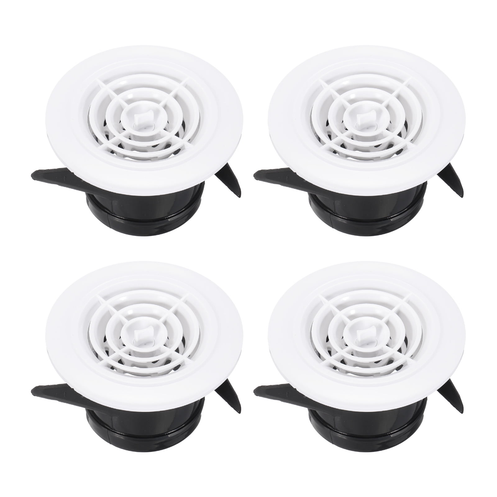 Uxcell 3 Inch Round Air Vent Cover, 4Pcs ABS Adjustable Soffit Vents ...
