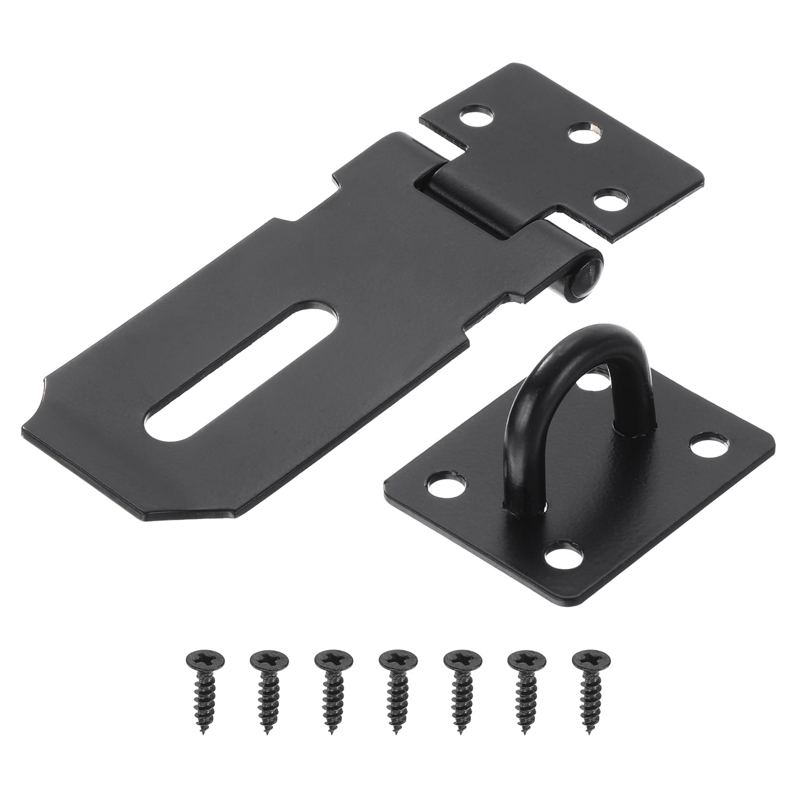 Uxcell 3 Inch Stainless Steel Door Locks Hasp Latch Hinge Lock with ...