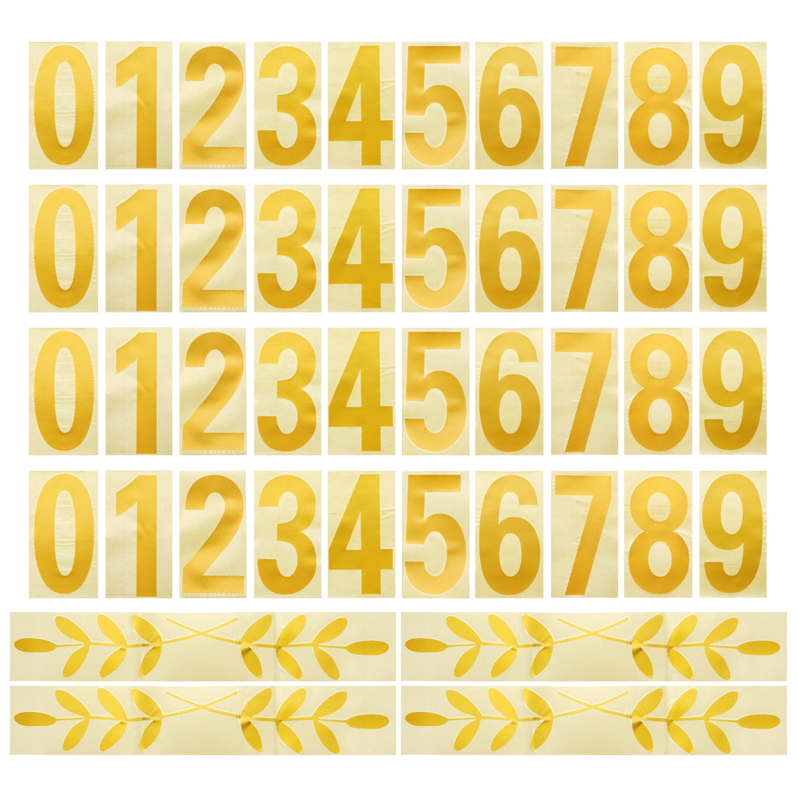 Uxcell 3 Inches Reflective Mailbox Numbers and Leaves for Indoor ...