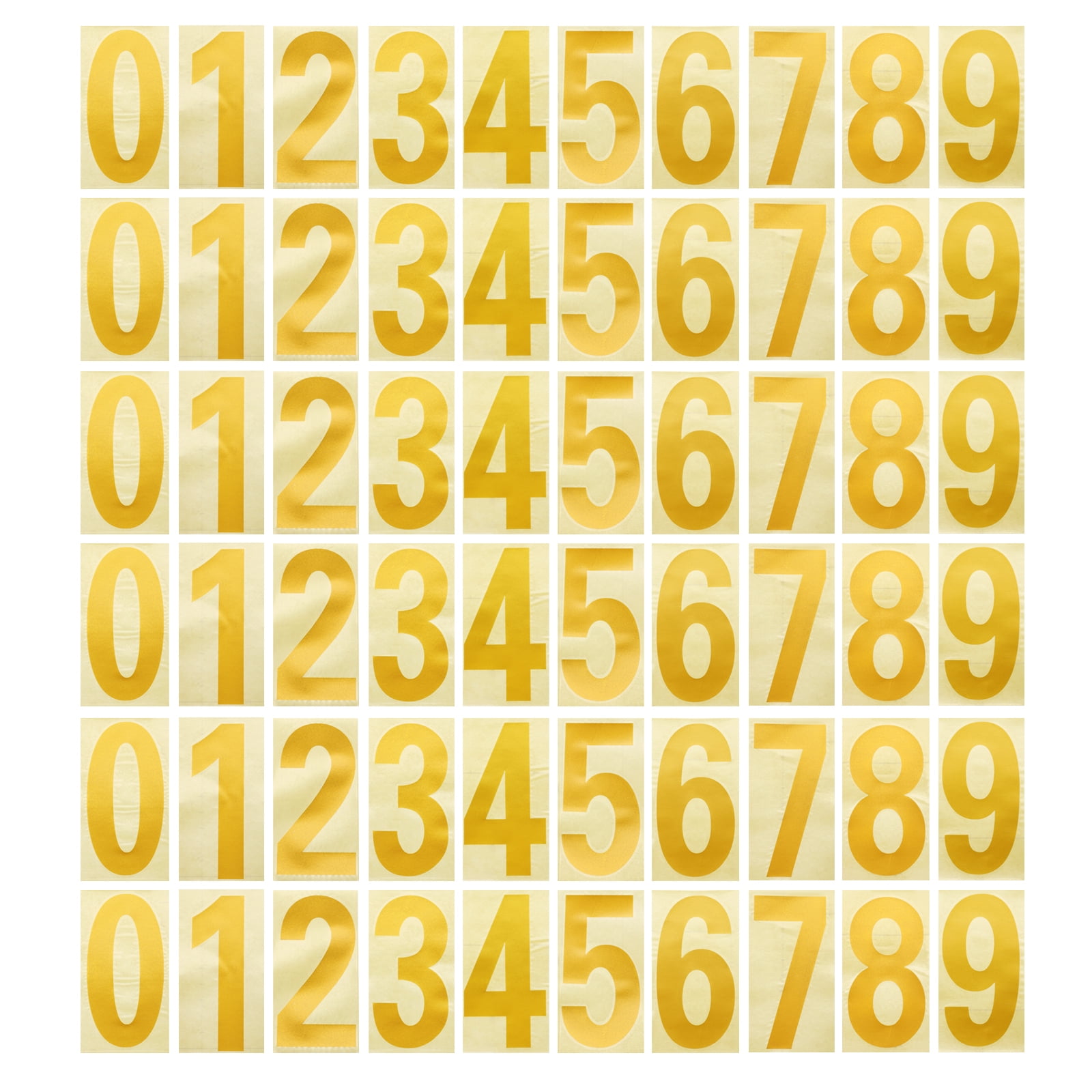 Uxcell 3 Inches Reflective Mailbox Numbers for Houses/Outside Sticker ...