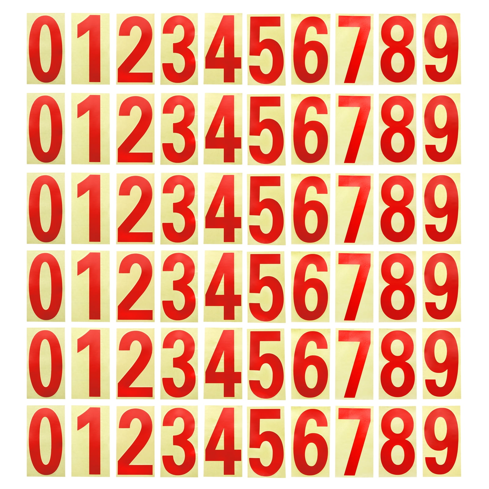 Uxcell 3 inch Reflective Mailbox Numbers for Houses/Outside Sticker ...