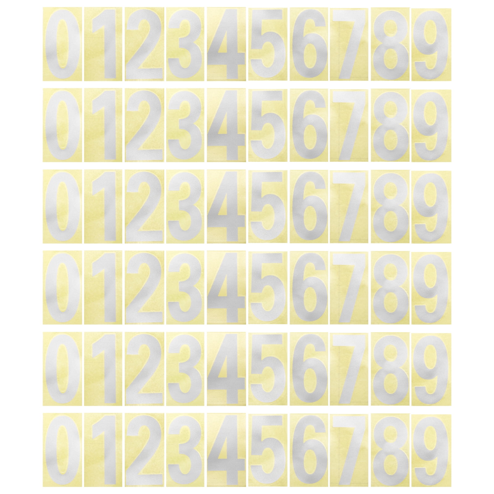 Uxcell 3 inch Reflective Mailbox Numbers for Houses/Outside Sticker ...