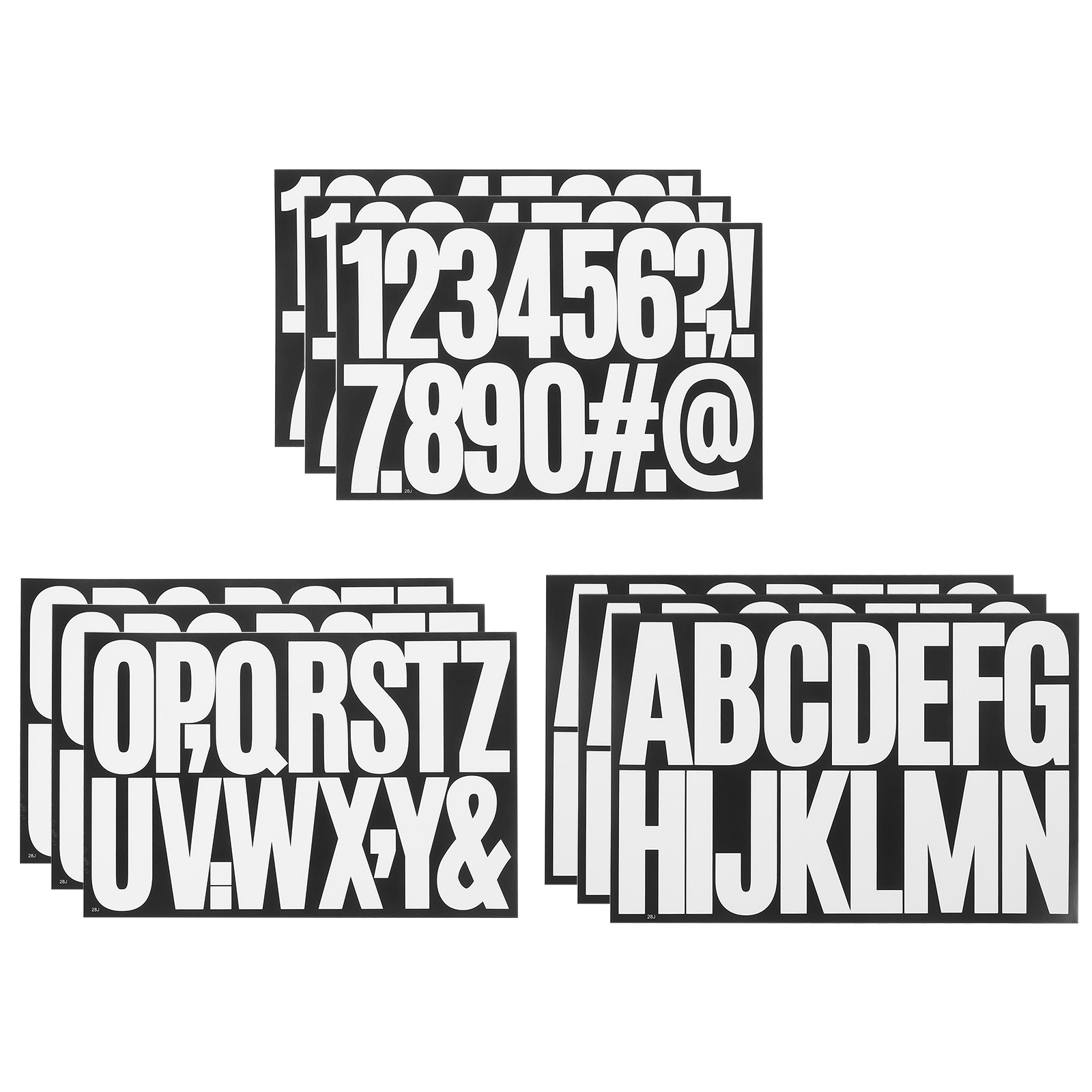 Uxcell 3" Letter Numbers Stickers Self Adhesive Big Font Letters ...
