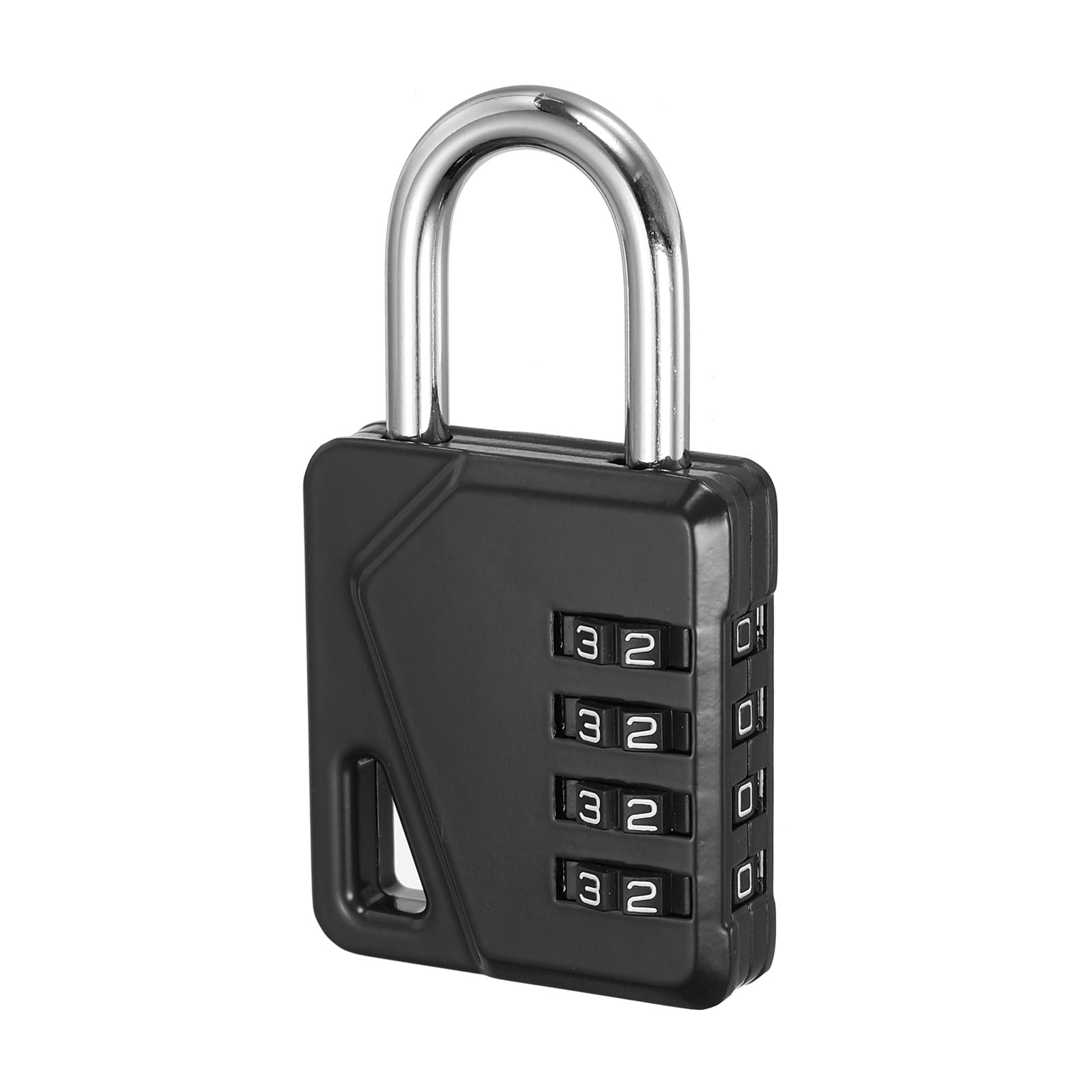 Uxcell 3" Long 4 Digit Combination Padlock, 2Pcs Zinc Alloy Resettable ...