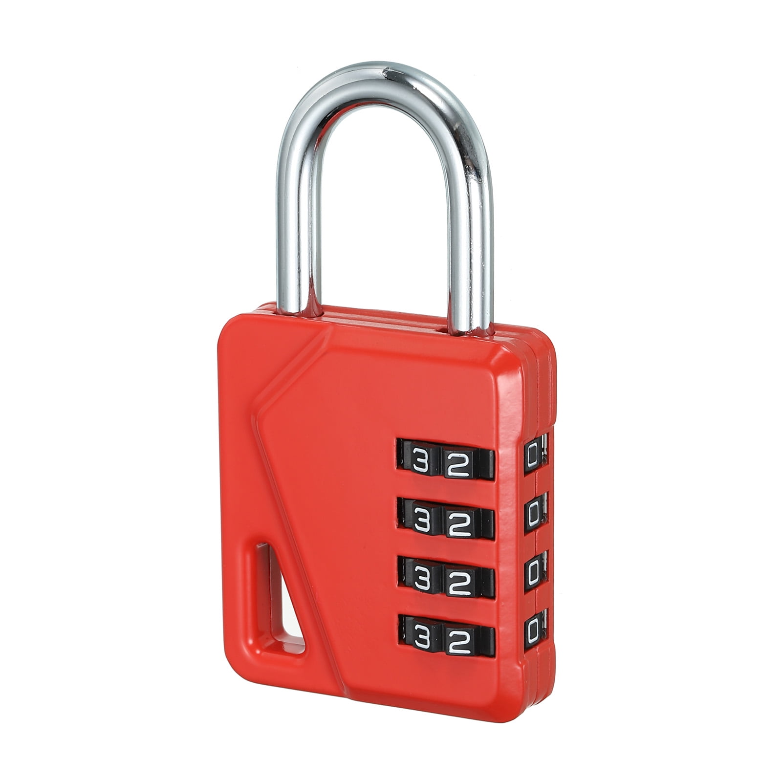 Uxcell 3" Long 4 Digit Combination Padlock, Zinc Alloy Resettable ...
