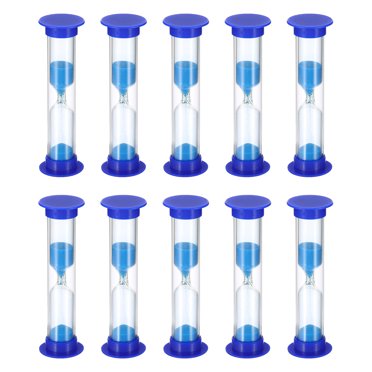 6 Pcs Plastic 1 Minute Sand Timer Sandglass Hourglass Sand Clock, Blue ...