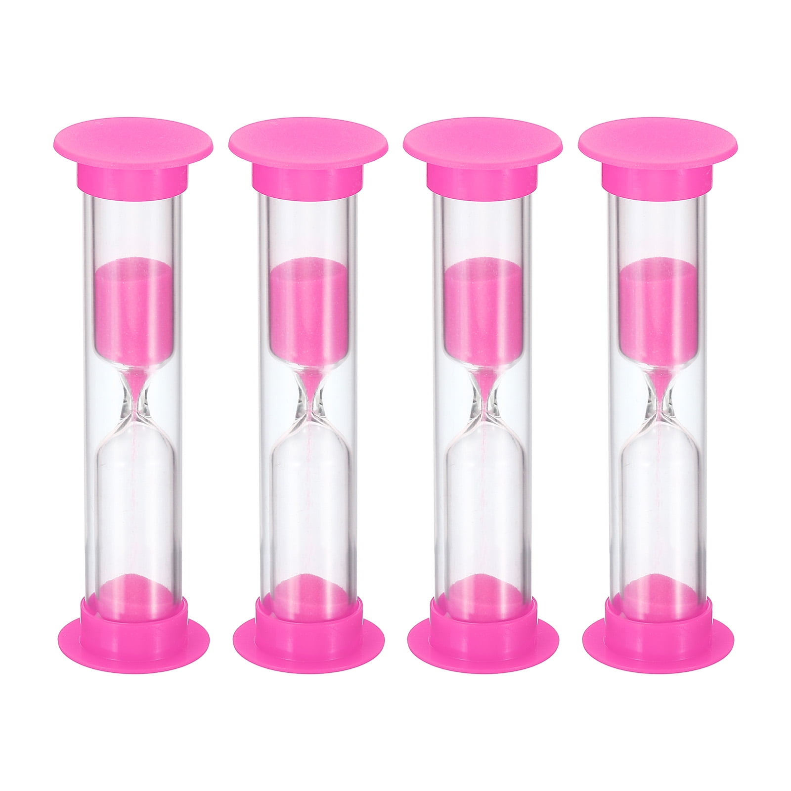Uxcell 3 Minute Sand Timer, 4pack Small Sandy Clock, Count Down Sand Glass Pink - Walmart.com