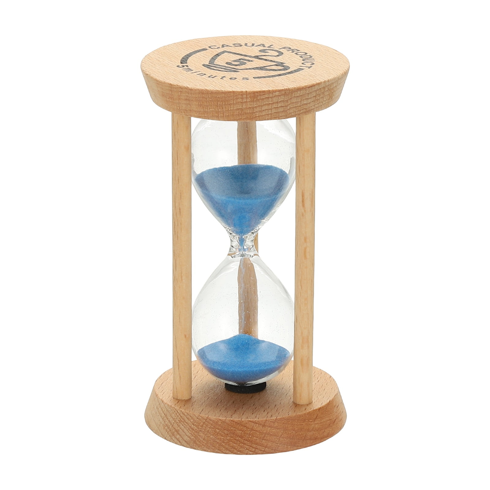 Uxcell 3 Minutes Sand Timer, 1 Pcs Wooden Sand Watch High Glass ...
