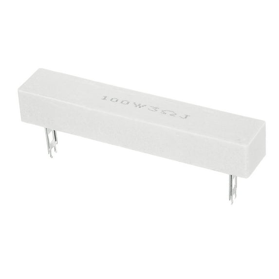 Uxcell 3 Ohm Ceramic Cement Resistor, 100W Power Wirewound Horizontal ...