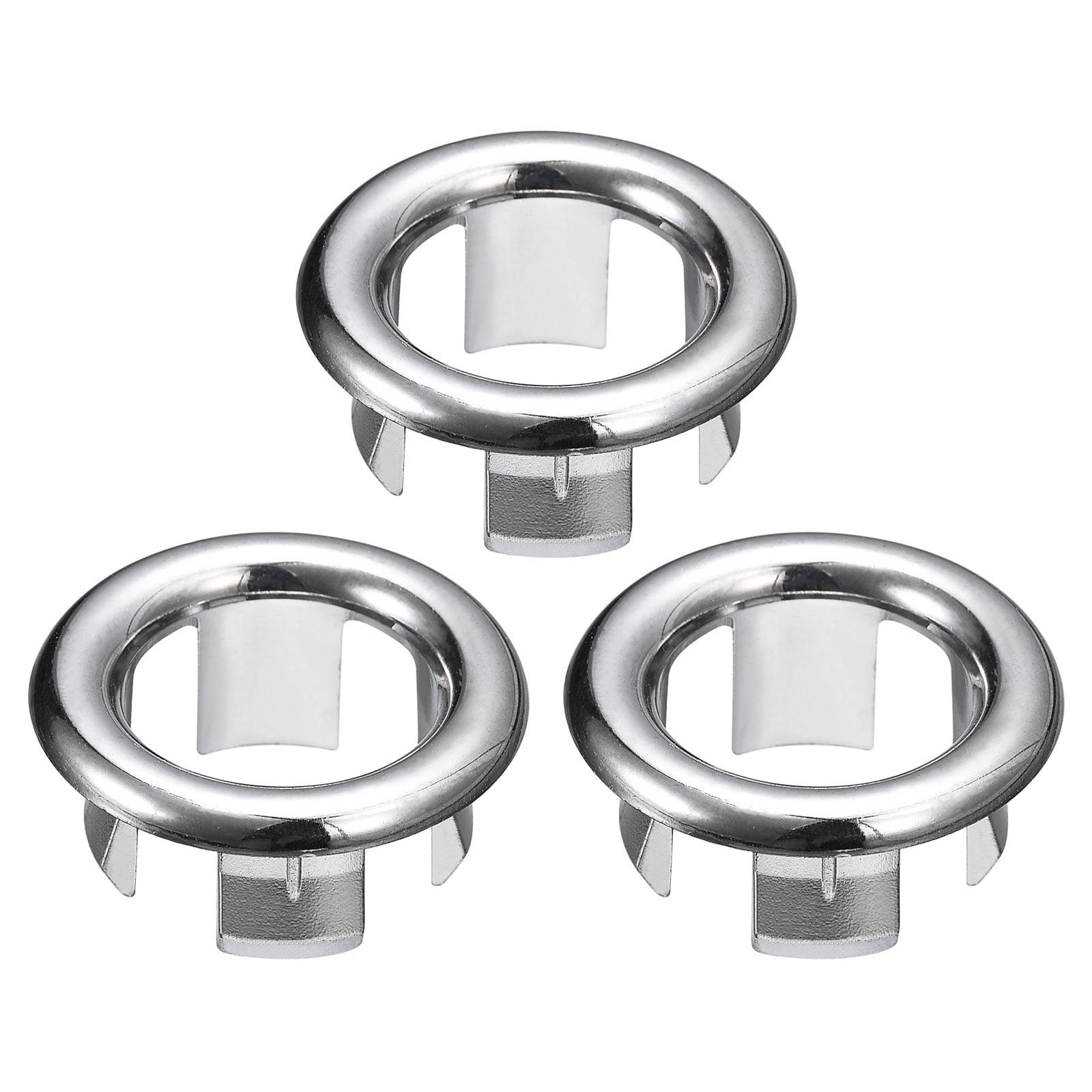 Uxcell 3 Pack 24mm Sink Trim Overflow Cover Ring Hole Insert in Round ...