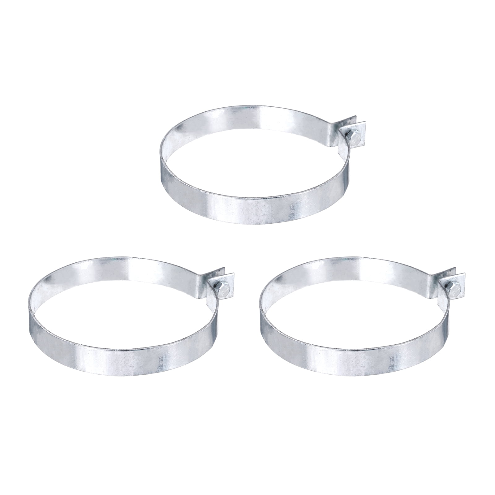 Uxcell 3 Pack Brace Bands Chain Link Fence, Galvanized Steel Tension ...