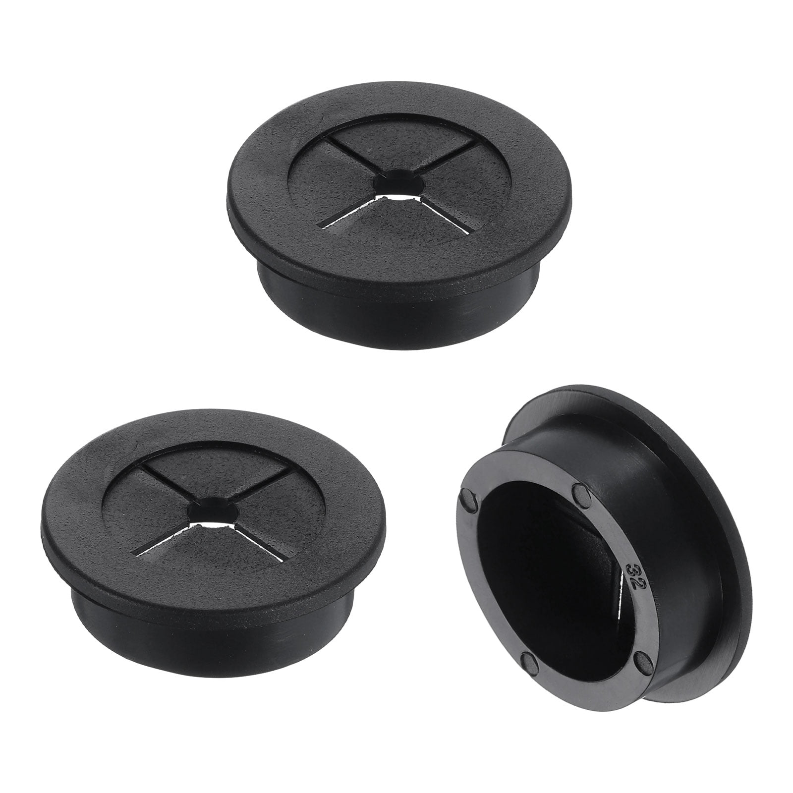Uxcell 3 Pack Cable Cord Grommet, 1 1/4" Inch (32mm) Desk Grommet ...