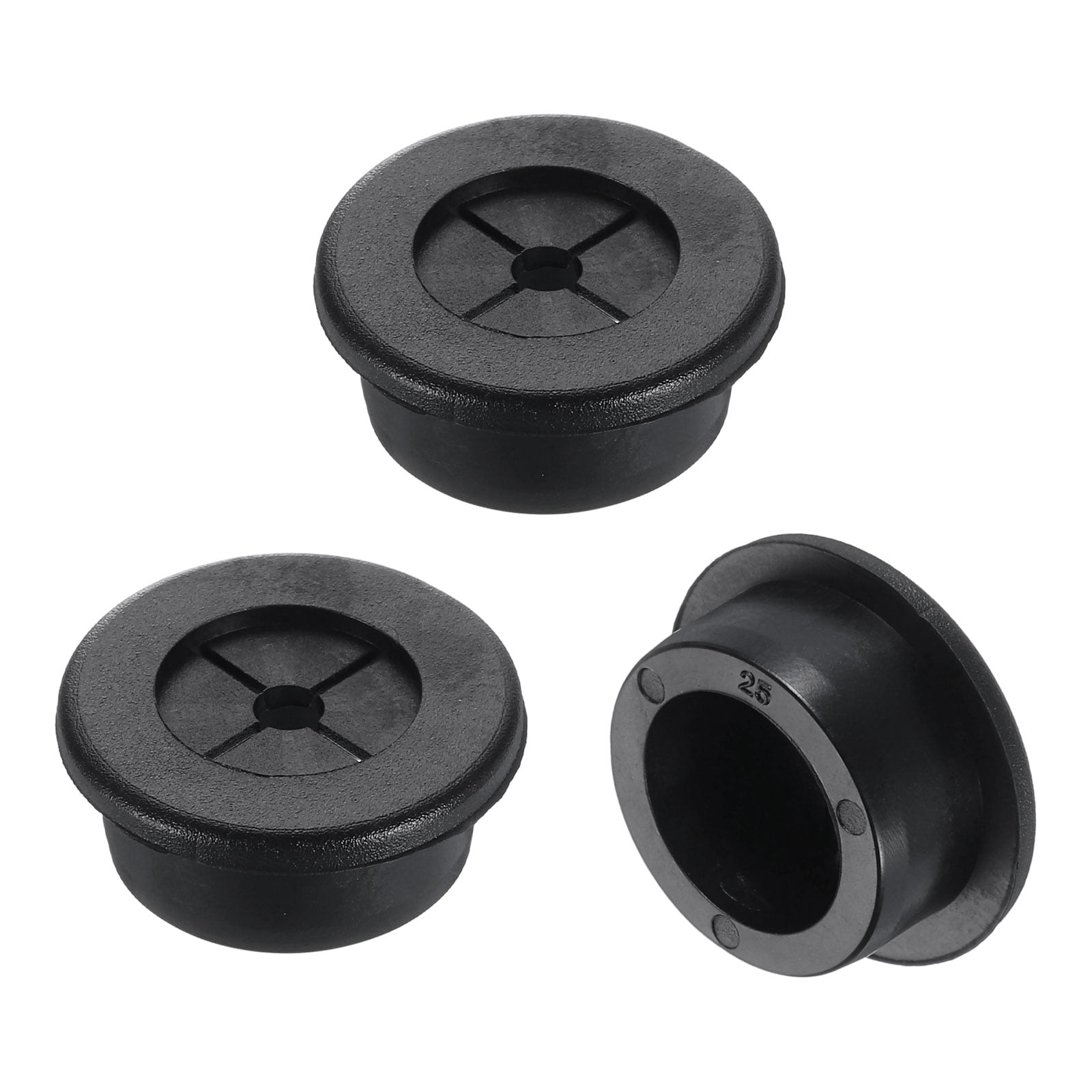 Uxcell 3 Pack Cable Cord Grommet, 1" Inch (25mm) Desk Grommet Flexible ...