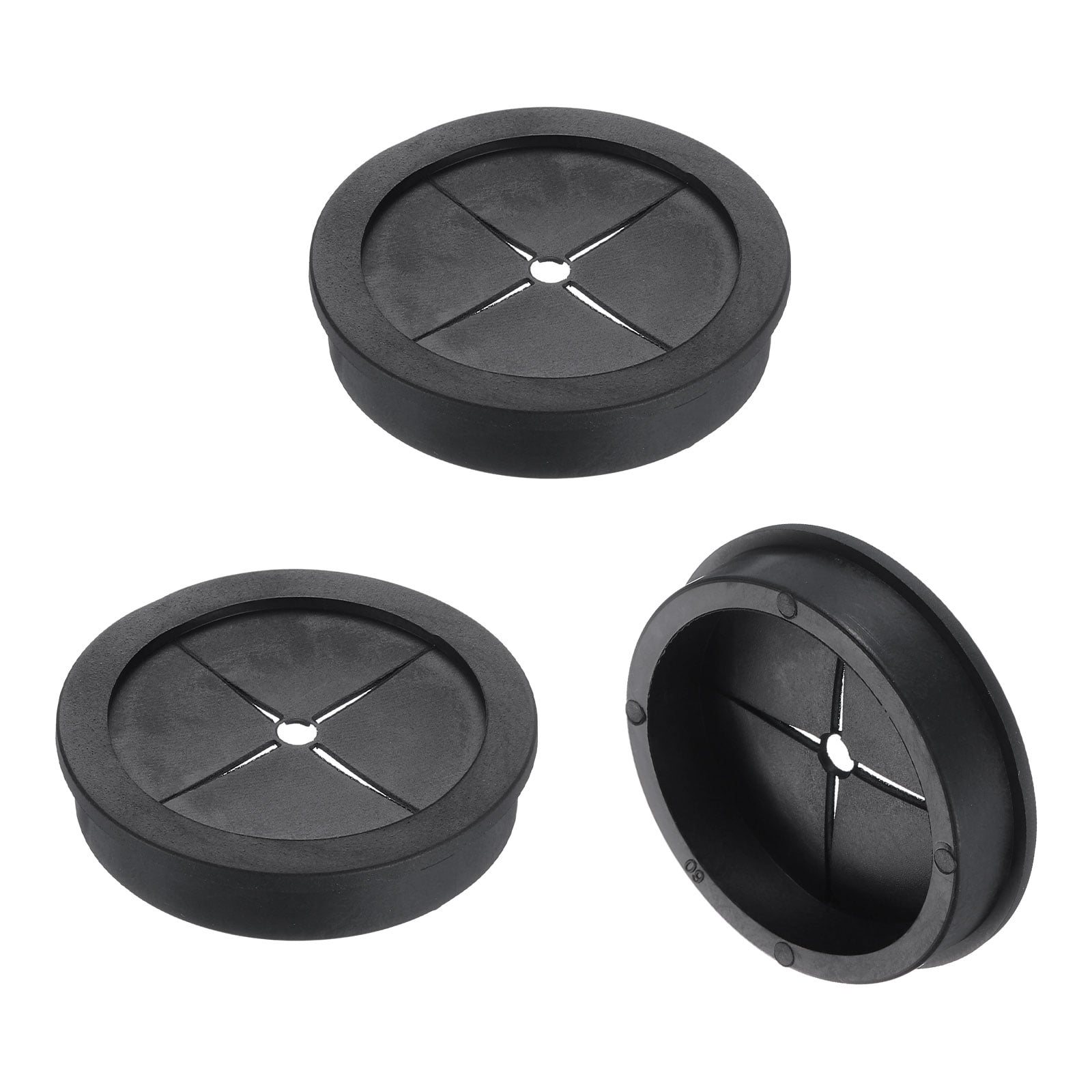 Uxcell 3 Pack Cable Cord Grommet, 2 3/8" Inch (60mm) Desk Grommet ...