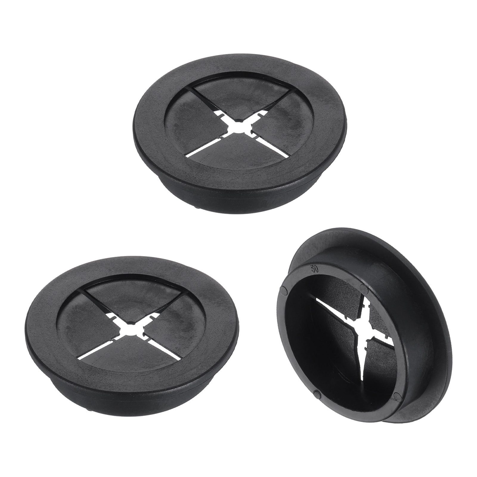 Uxcell 3 Pack Cable Cord Grommet, 2" Inch (50mm) Desk Grommet Flexible ...