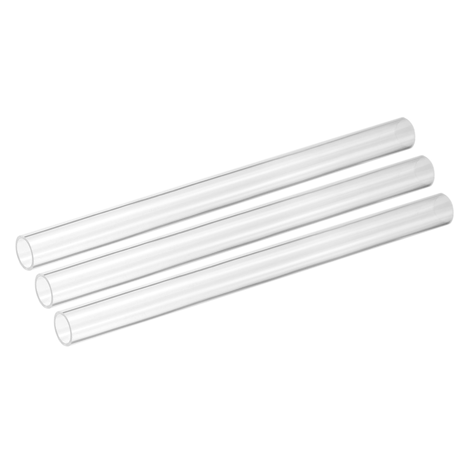 Uxcell 3 Pack Clear Rigid Acrylic Pipe, 18mm(0.71") ID x 22mm(0.87") OD ...