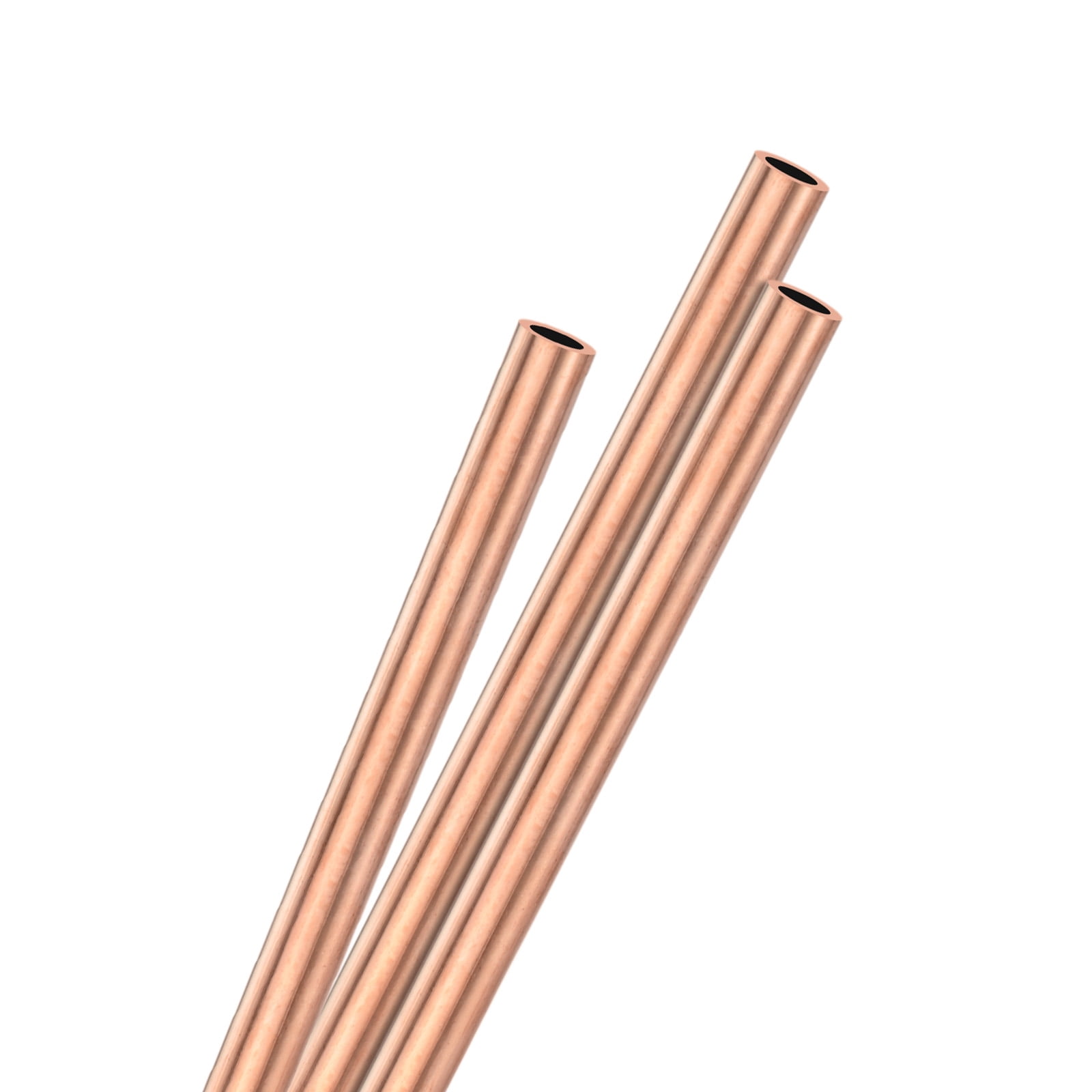 Uxcell 3-Pack Copper Round Tube, 2mm OD 0.5mm Thick 200mm Length ...
