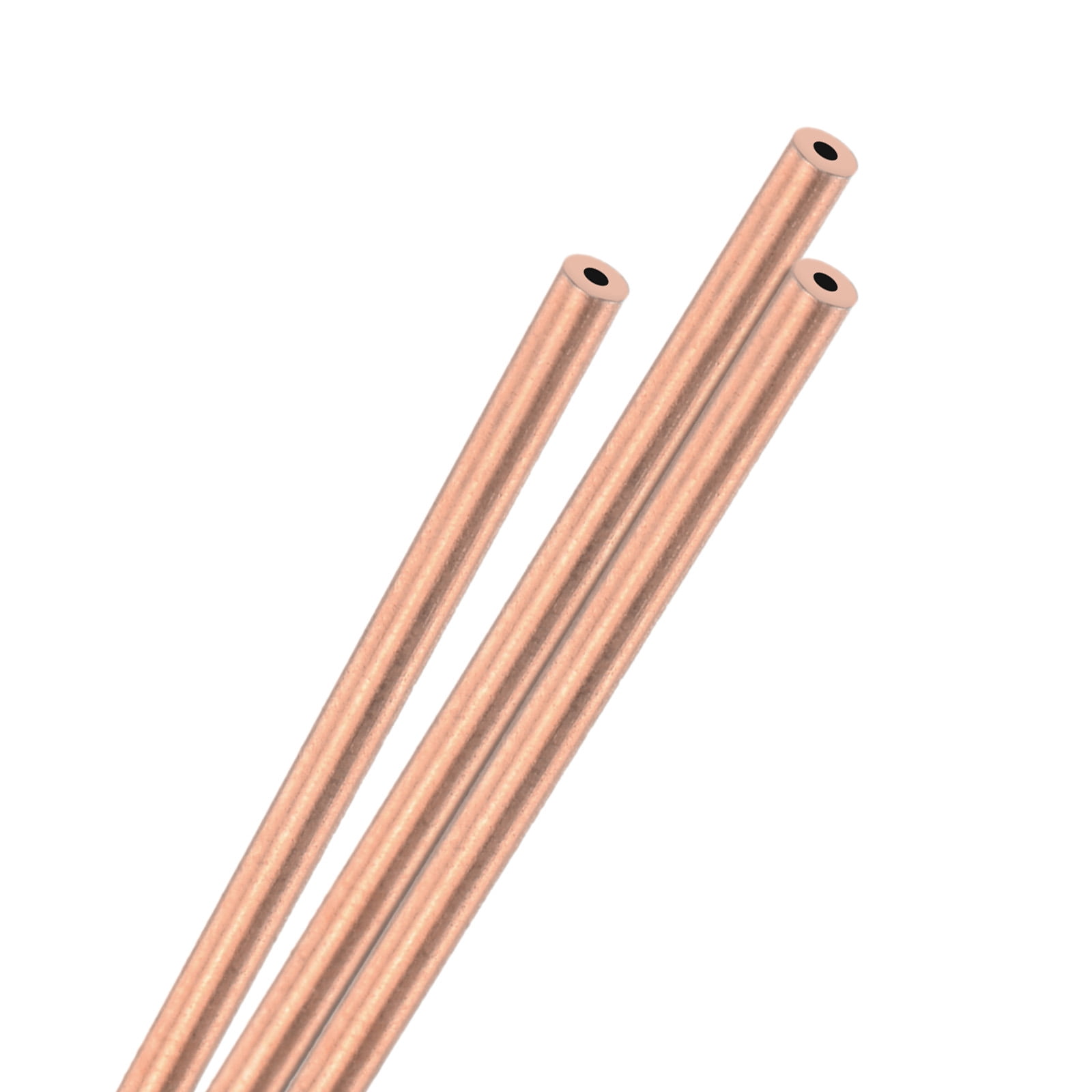 Uxcell 3-Pack Copper Round Tube, 2mm OD 0.5mm Thick 300mm Length ...