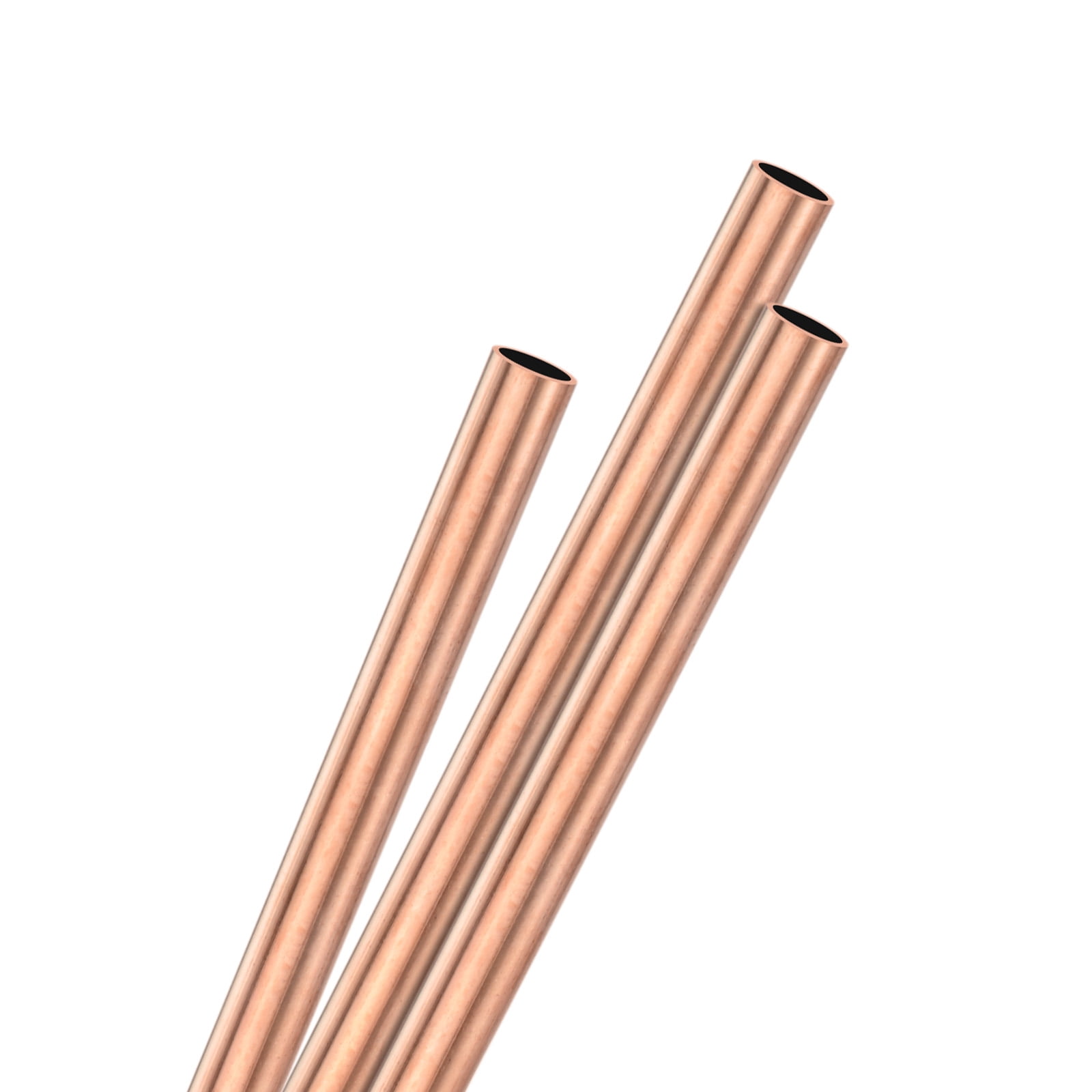 Uxcell 3-Pack Copper Round Tube, 3mm OD 0.2mm Thick 200mm Length ...